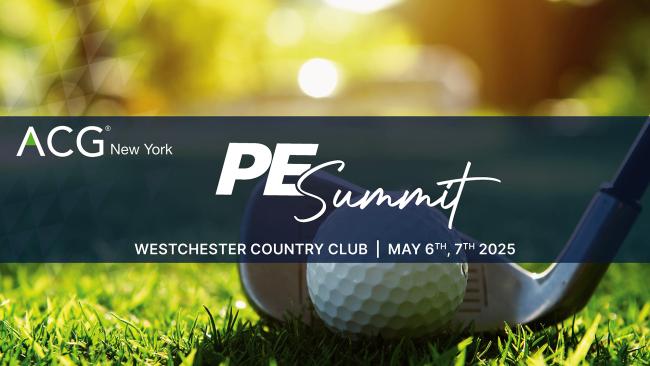 2025 ACG NY PE Summit | ACG New York